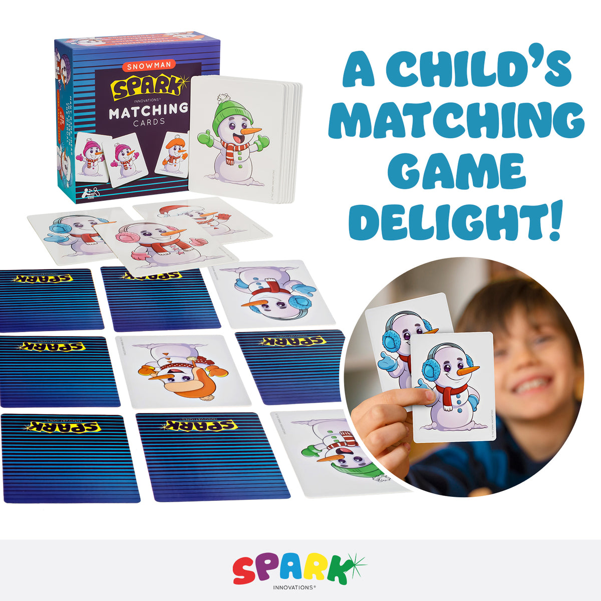 Snowman Matching Cards Memory Game – The Spark Innovations