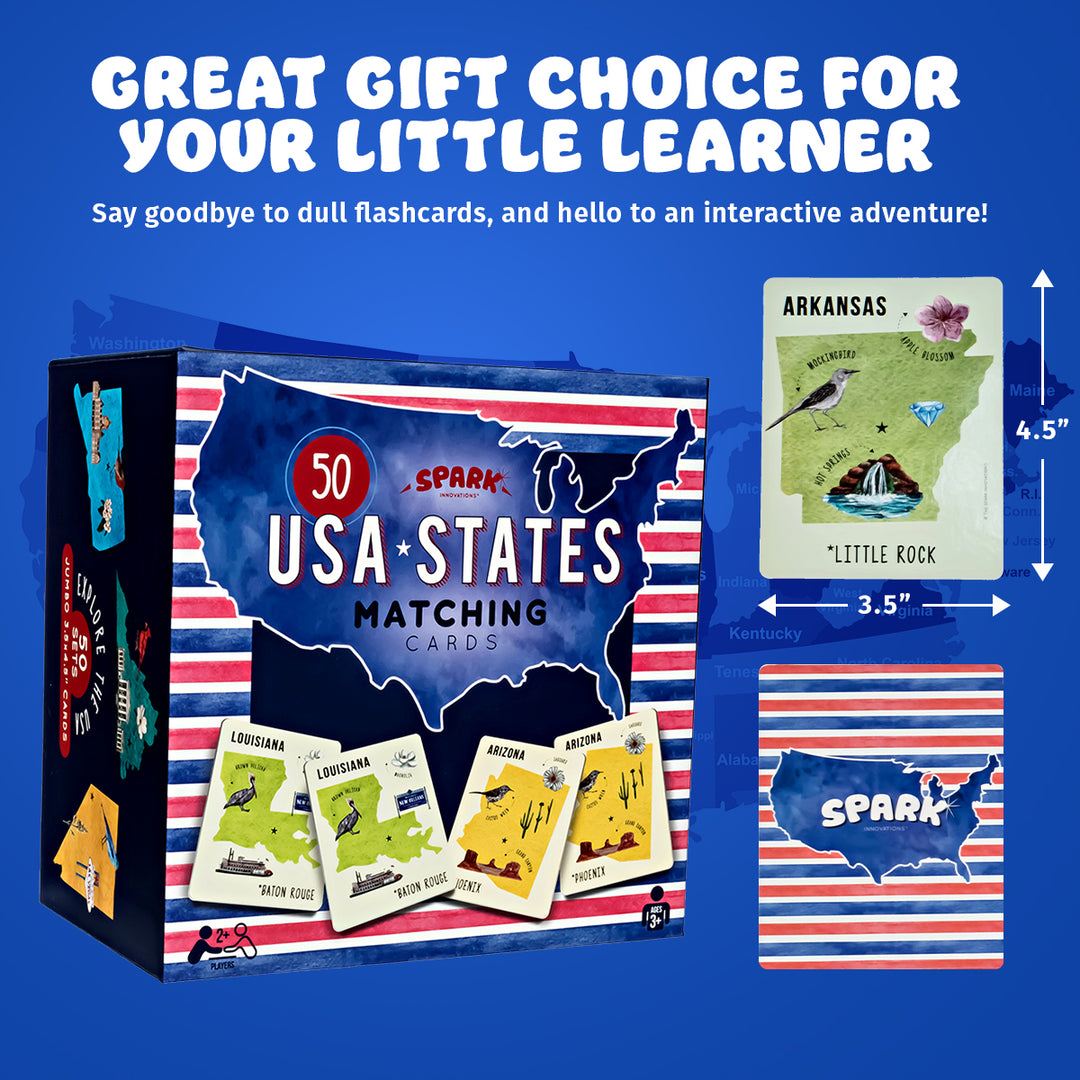 50 US States Matching Game – The Spark Innovations