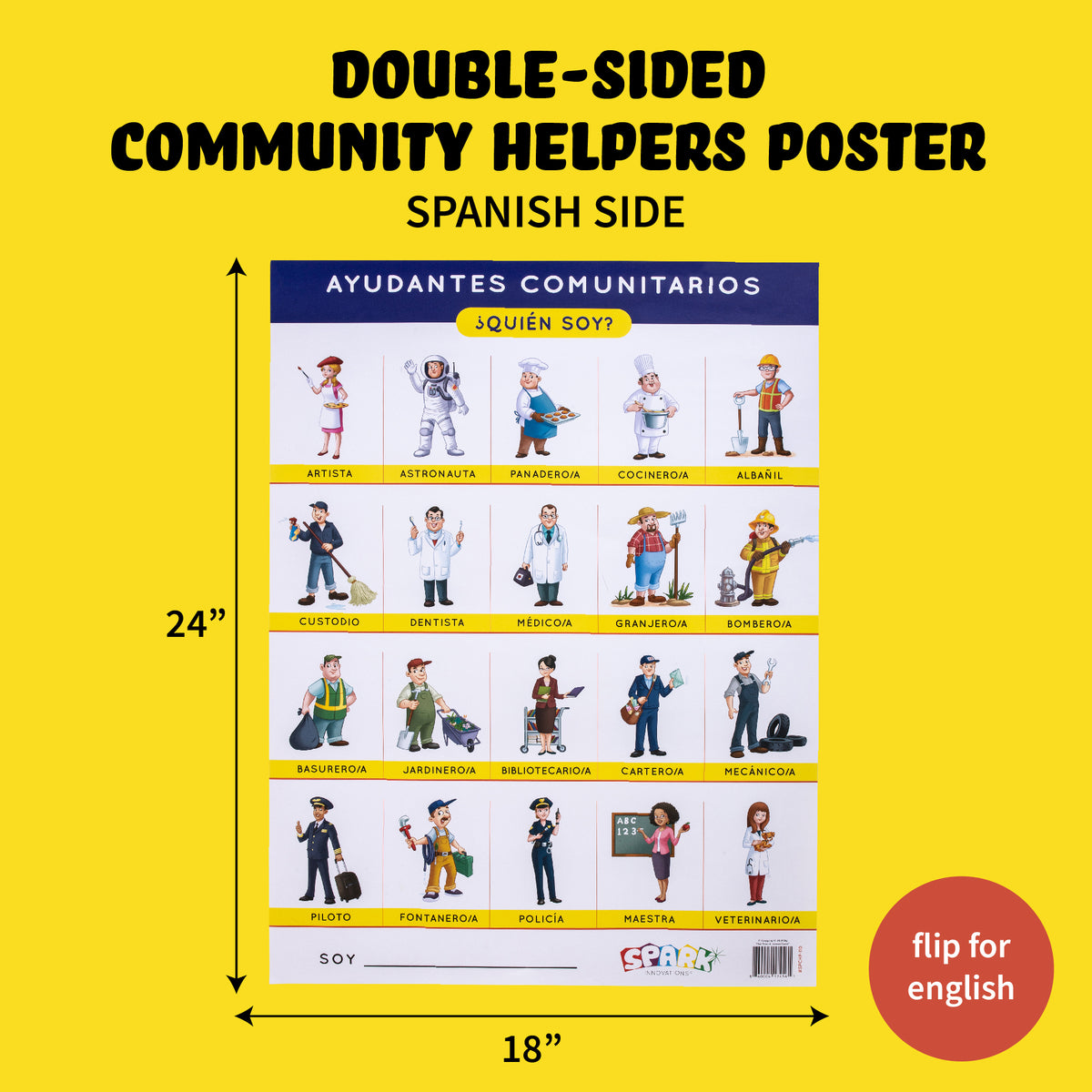 Community Helper Poster – The Spark Innovations