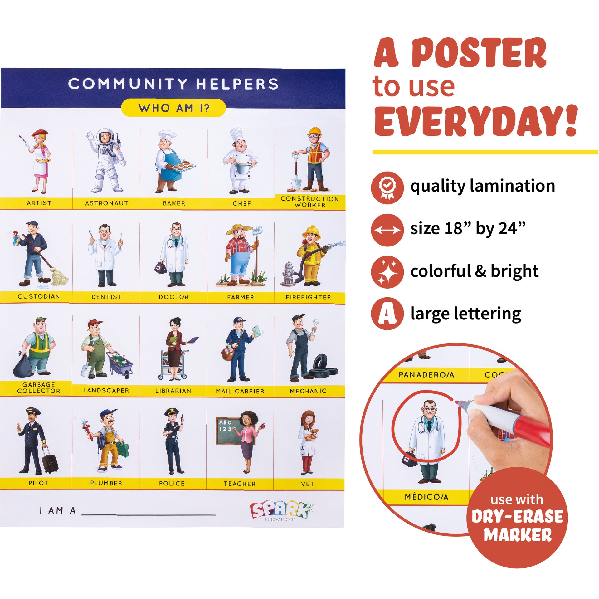 Community Helper Poster – The Spark Innovations